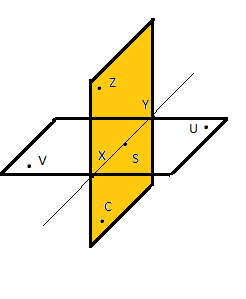 Find the plane that contains the first three points listed below. Then ...