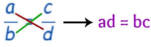 Define cross multiplication | Homework.Study.com