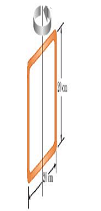 A 95 turn square wire coil of area 0.040 m 2 rotates a vertical axis at ...