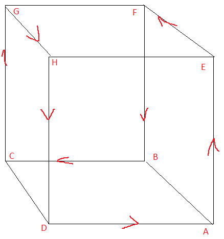 a cube has six faces and twelve edges. you start at one corner,are ...