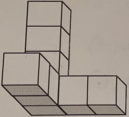 Find the surface area and volume of the solid below if the edge of each ...