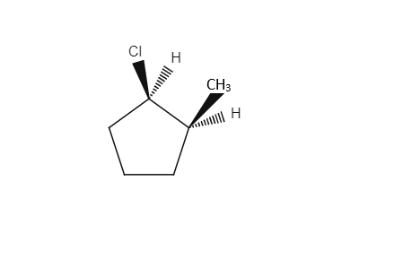 Draw a planar structure for the following compound using dashed or ...