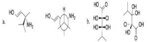 Label each chiral carbon in the structures below with the correct (R ...