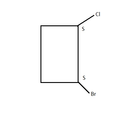 Draw a structural formula of the SS configuration of the compound shown ...