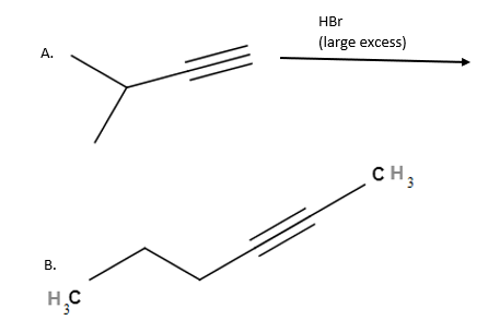 Which is the major product of the following reaction? Br HBr large ...