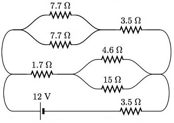 Consider the circuit in the figure. Find the current in the 15 ohm ...