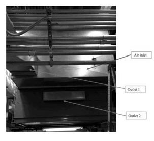 The main air duct for the Combustion Building at the Maurice J. Zucrow ...