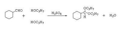 Provide the structure of the product, when cyclohexanecarbaldehyde ...