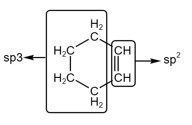 Describe the hybrid orbitals utilized by each carbon atom in ...