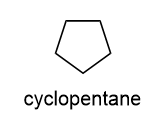 Draw the molecule cyclopentane. | Homework.Study.com