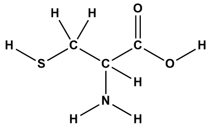 Identify the indicated protons in the following molecule as unrelated ...