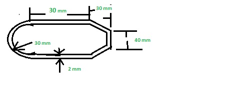 A shaft of length 2 m has hollow cross section area as shown .The shaft ...