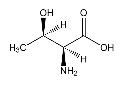 The amino acid threonine, (2S,3R)-2-amino-3-hydroxybutanoic acid, has ...