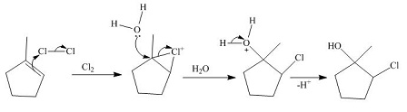 Give the reaction product(s) and the complete stepwise reaction ...