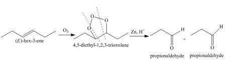 Starting with 3-hexene, provide the name and structure of the product ...