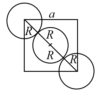 If atoms are considered as contacting hard spheres, show that: a. The ...