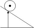1) A round object rolls without slipping down a slope as shown in the ...