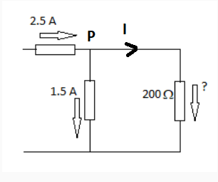 The diagram below shows a segment of circuit. What is the current in ...