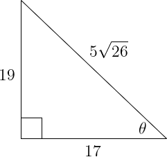Find the exact values for the six trigonometric functions of the angle ...