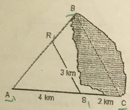 To find the length of a lake, surveyors measure the distances shown ...