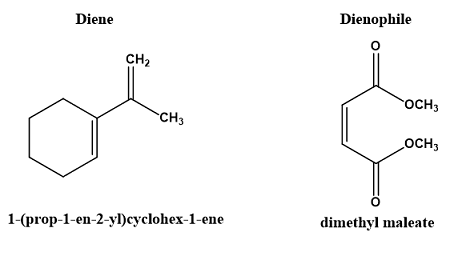 Predict the product of the given Diels-Alder reaction. | Homework.Study.com