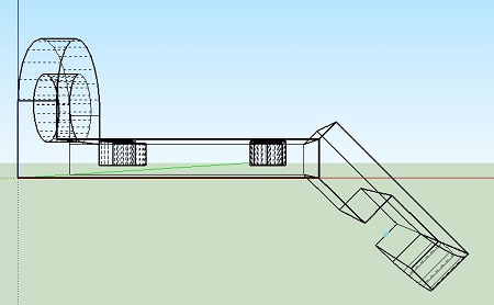 Using tools, draw the front view, partial top view, sectioned side view ...