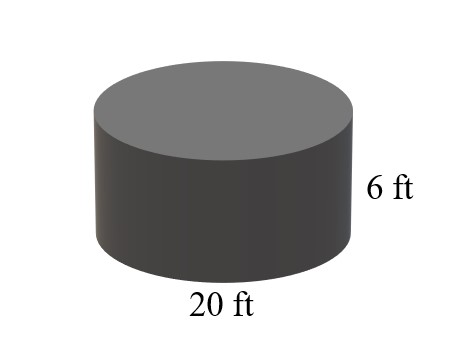 Find the volume (V). (Use 3.14 for pi) | Homework.Study.com