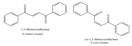 Why is the E isomer of 1,2-dibenzoylethylene more stable than the Z ...