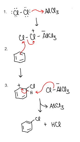 Draw the mechanism for this reaction. | Homework.Study.com