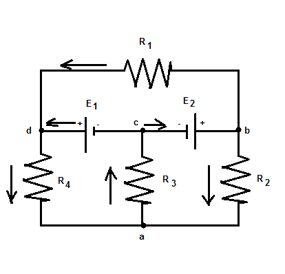 The current through resistor R_1, R_2 and R_4 are 2.00 A, 5.00 A and 3. ...