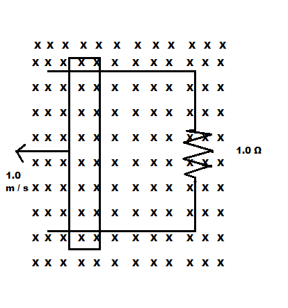 A 20-cm long zero resistance wire is pulled outward on zero resistance ...
