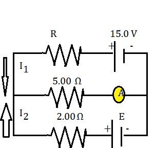The ammeter shown in the figure below reads 1.67 A. Find I_1, I_2, and ...