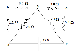 Find the current through the 2.0 \space \Omega resistor in the figure ...