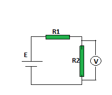Although an ideal voltmeter has infinite internal resistance, the ...