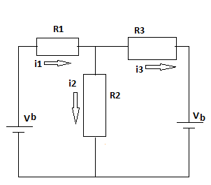 Given:V_b = 12\ V, R_1 = 10\ \Omega, R_2 = 15\ \Omega, R_3 = 20\ \Omega ...