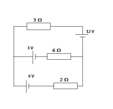 Find the current through each of the resistors in the circuit below ...