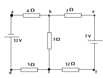 Find the three currents in the circuit below. Make sure to indicate the ...