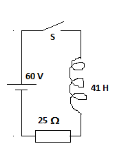 An RL circuit is shown in the figure below. Initially the switch is ...