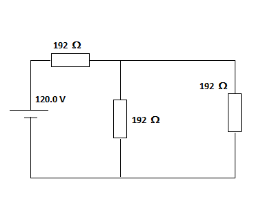 Three resistors are connected across a battery as shown in the figure ...