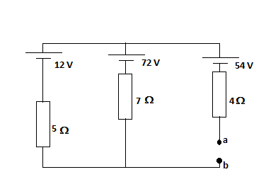 The circuit shown below has a break between points a and b. a. What is ...