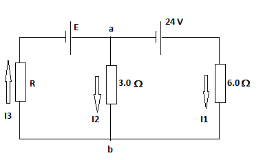 In the circuit of the figure below, the current I_1 is 3.8 A and the ...