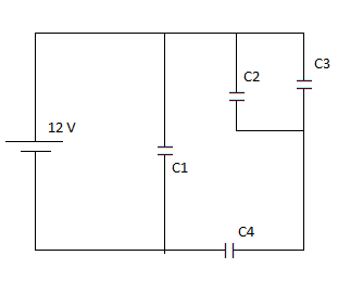 Consider the arrangement of capacitors shown below. Assume each ...