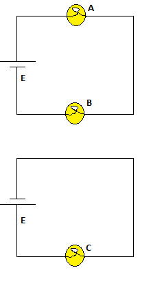 The emf devices and the light bulbs in the figure below are identical ...
