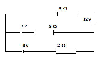 Find the current through each of the three resistors in the circuit ...