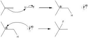Write the structure of the electrophile formed as an intermediate in ...