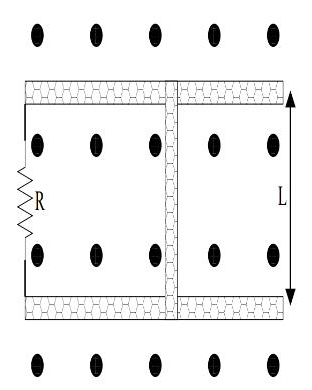(A)The shaded sections are all conductors. Someone is pulling on the ...