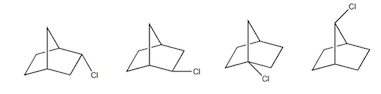 (a) Excluding enantiomers, free-radical chlorination of bicycle (2.2.1 ...