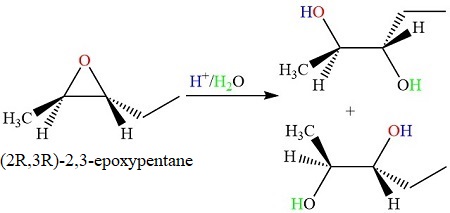 Show the stereochemistry of the organic product(s) you would expect ...