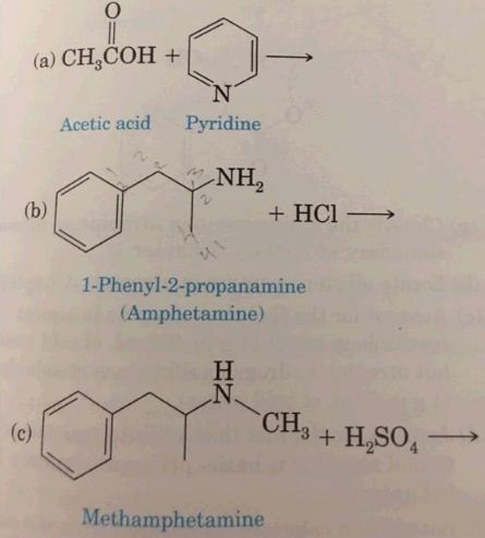 Complete the equations for the following acid-base reactions. [{Image ...