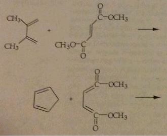Write the equation for each of the following Diels-Alder reactions ...